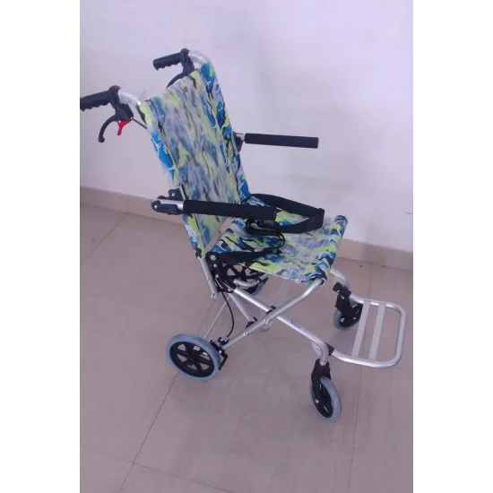 Ultra Lightweight Folding Transit Wheelchair with Carry Bag @8199/-