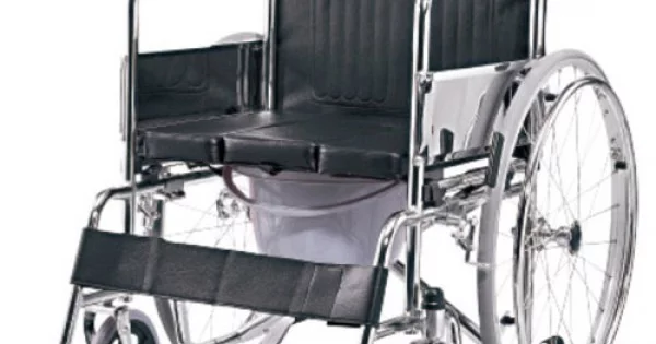Wheelchair with U Cut Commode